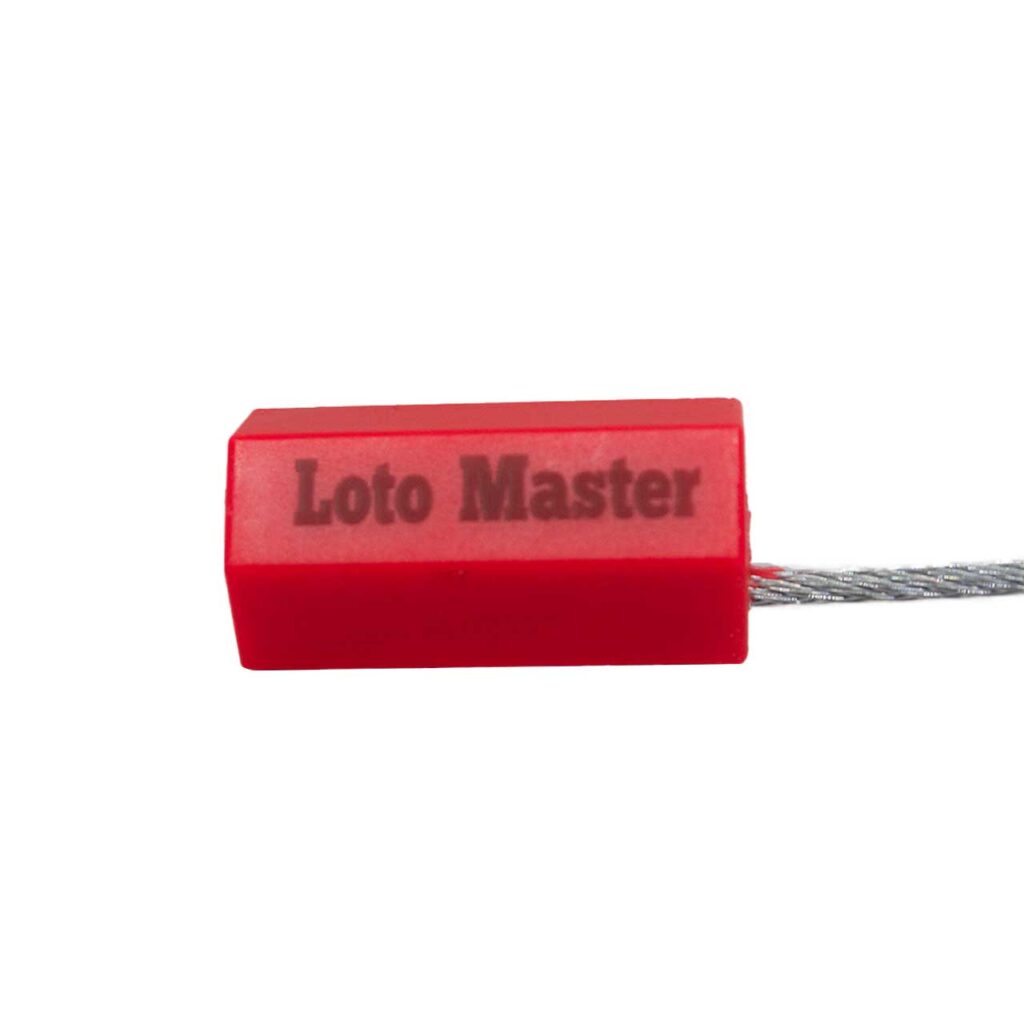 PRECINTO DE BLOQUEO DE SEGURIDAD CON CABLE DE ACERO INOXIDABLE-LM.SS-1.8-300-200 – ISA INDUSTRIAL